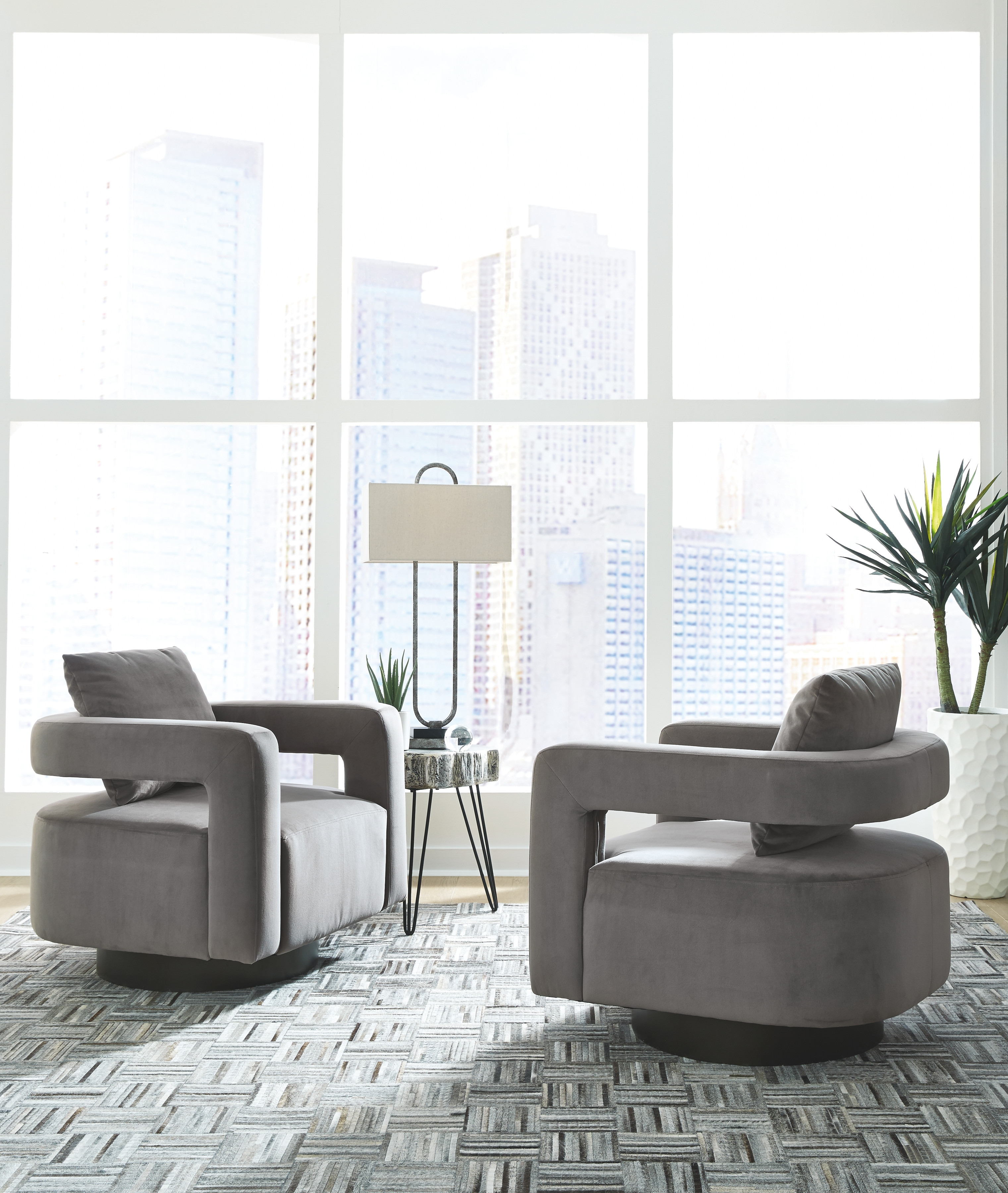 Alcoma - Otter - Swivel Accent Chair | ROC City Furniture