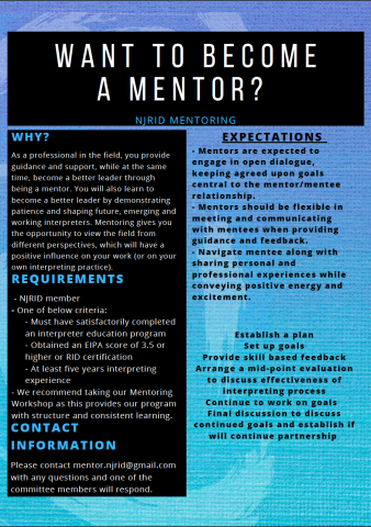 Mentorship | NJ RID