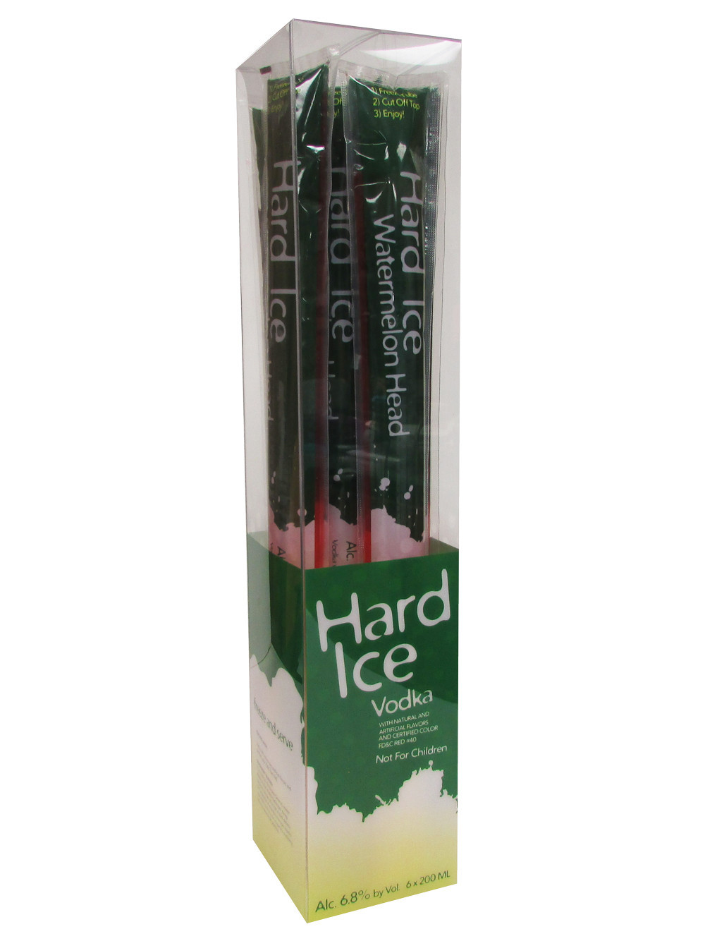 Hard Ice Vodka Watermelon Head 6Pk-200ml Freezer Pops | Lisa's Liquor Barn