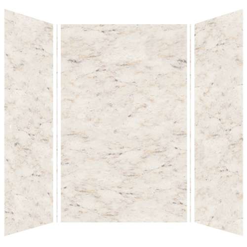 Monterey 60-In X 60-In X 96-In Glue To Wall 3-Piece Shower Wall Kit ...