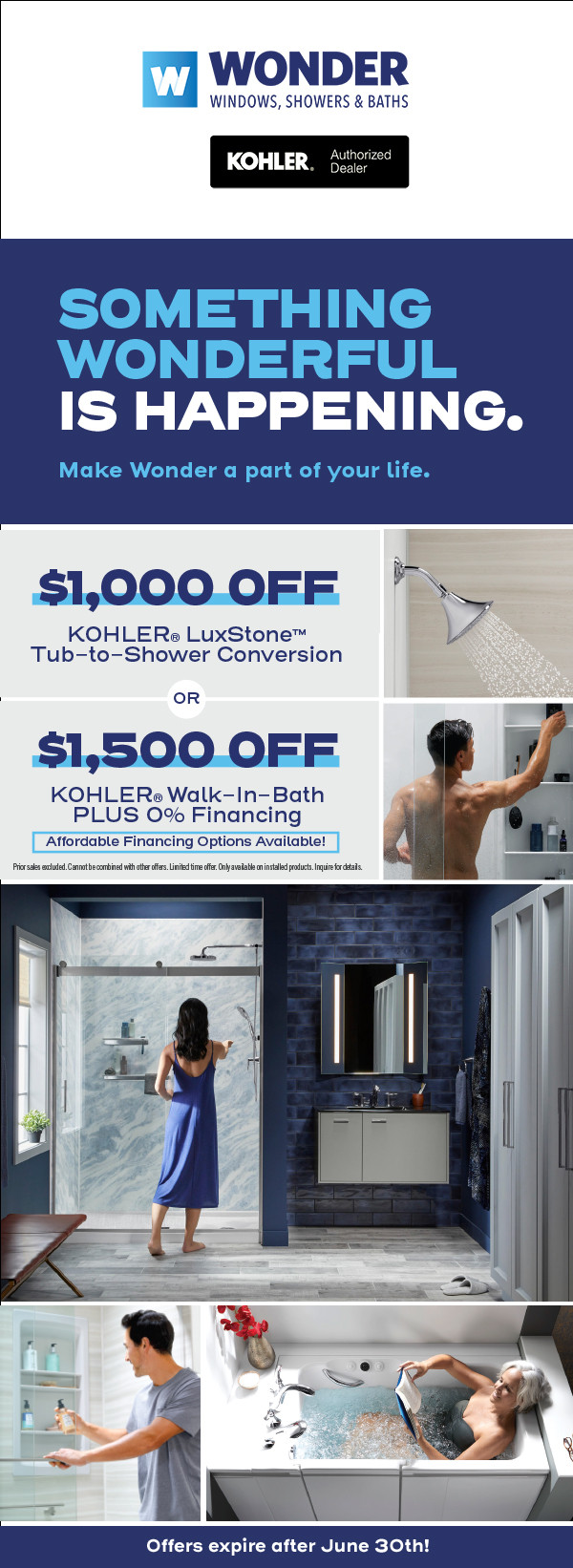 Specials | Wonder Showers & Baths