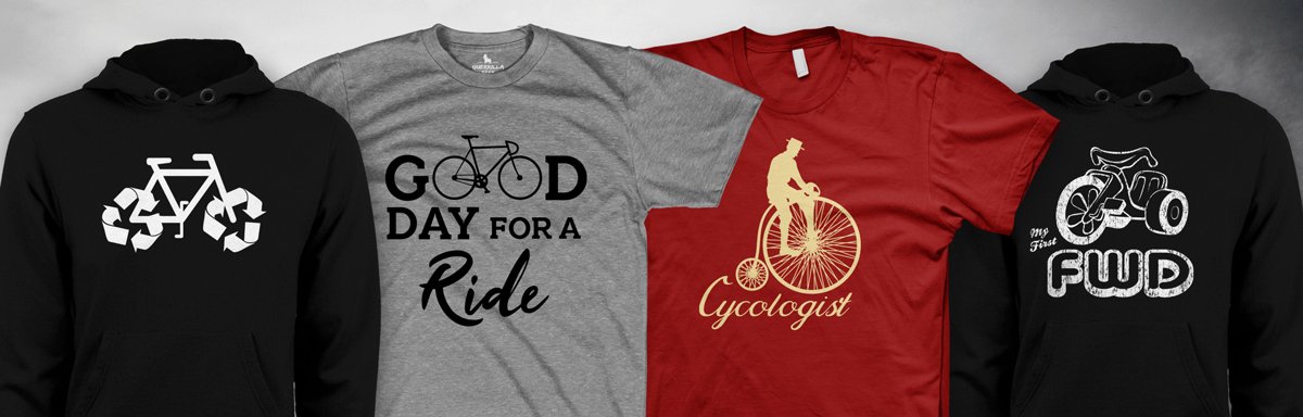 Bicycle T-Shirts | Cool & Fun Bike Shirts | Guerrilla Tees